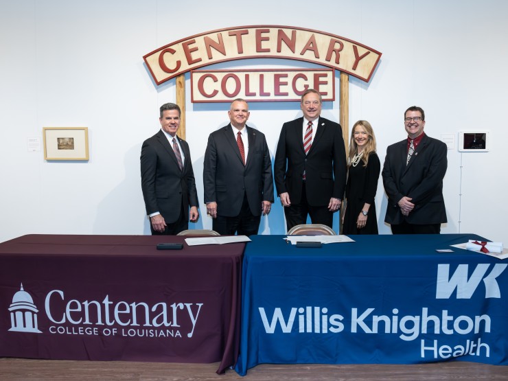 Centenary College and Willis Knighton Health sign agreement for career ...